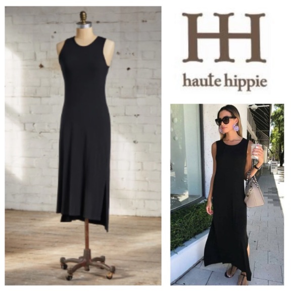 Haute Hippie | Dresses | New Haute Hippie Muscle Gown In Black S | Poshmark
